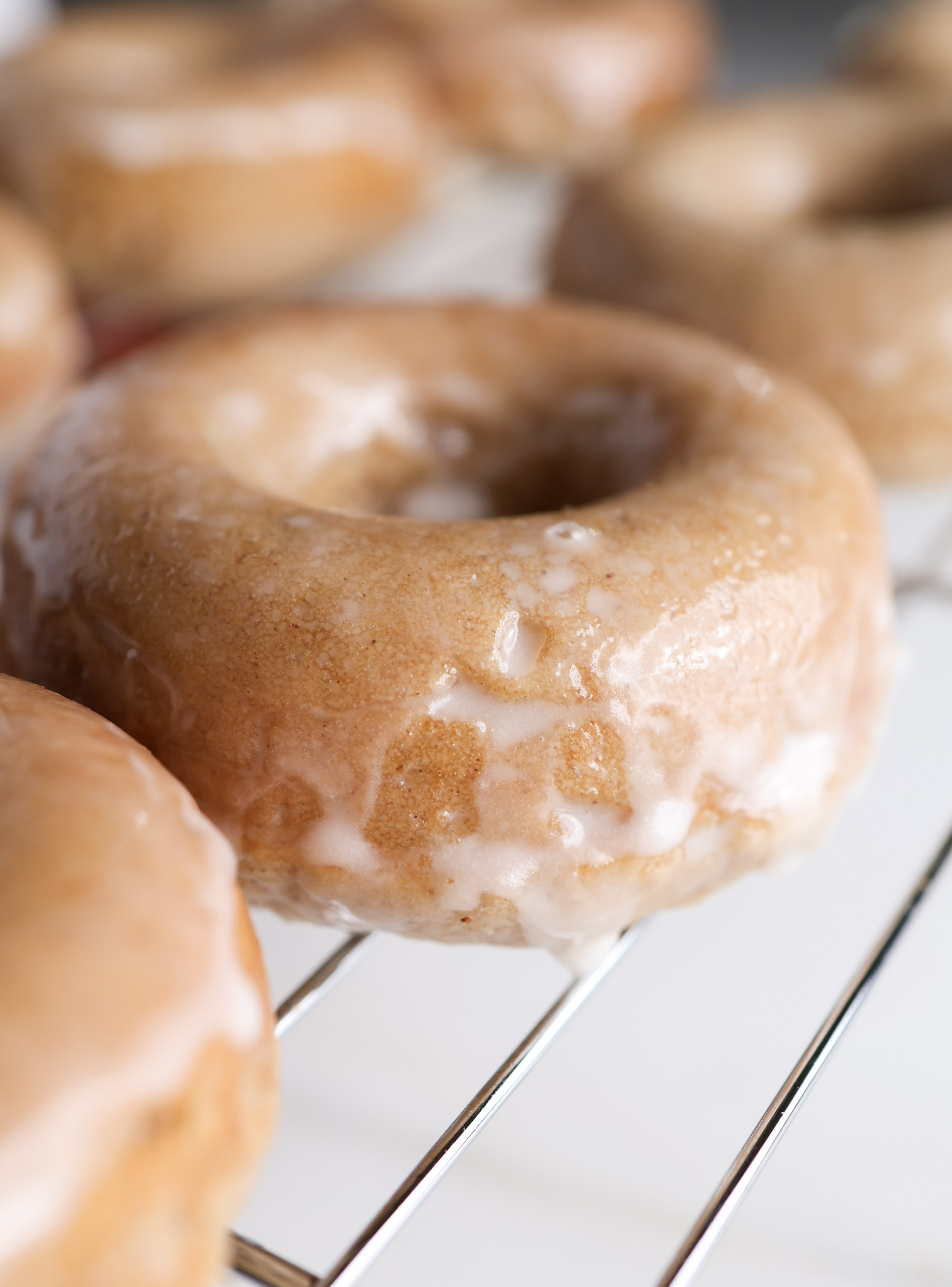 Easy Spiced Baked Donuts with Vanilla Glaze - The Recipe Press