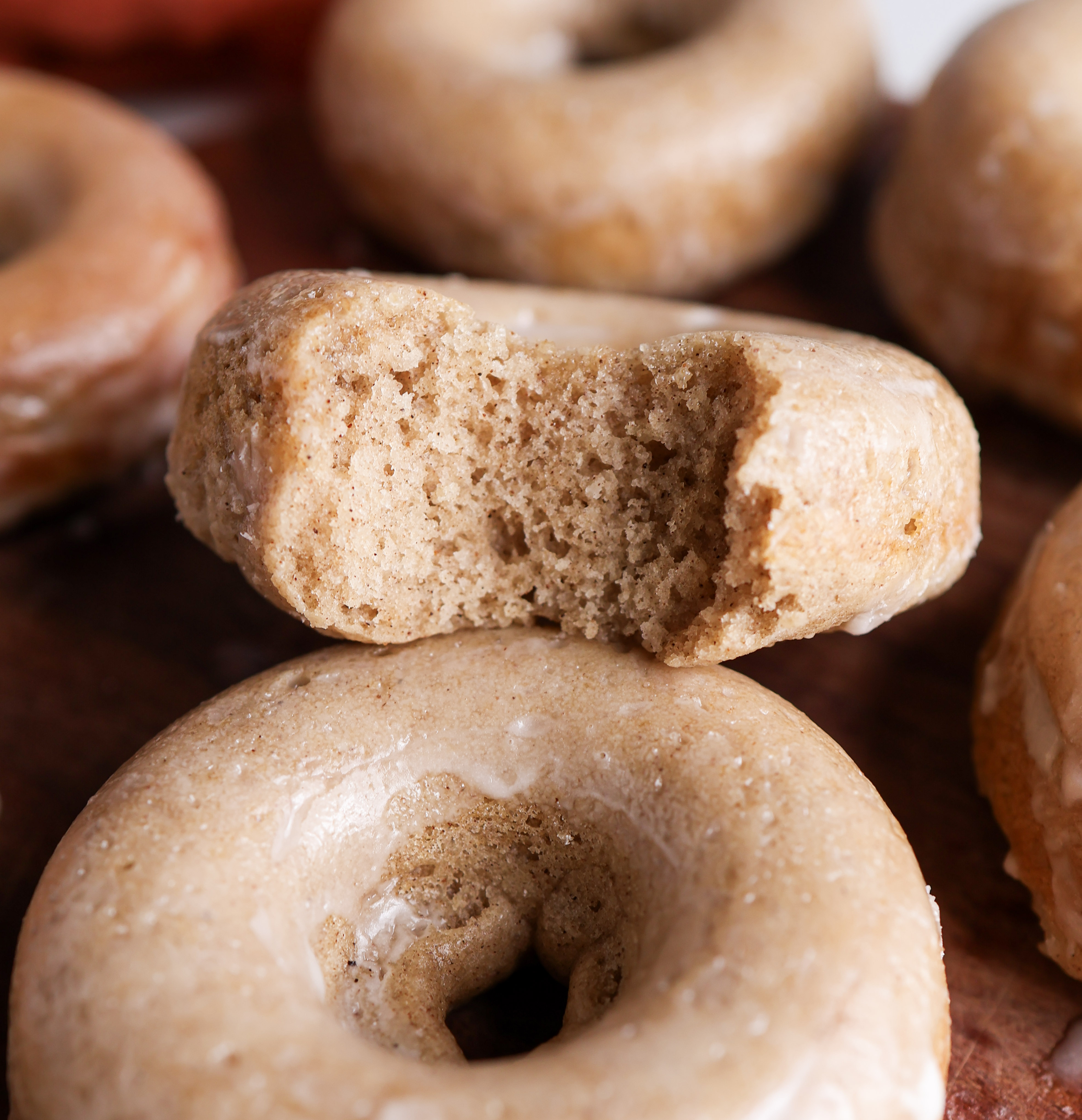 Easy Spiced Baked Donuts with Vanilla Glaze - The Recipe Press