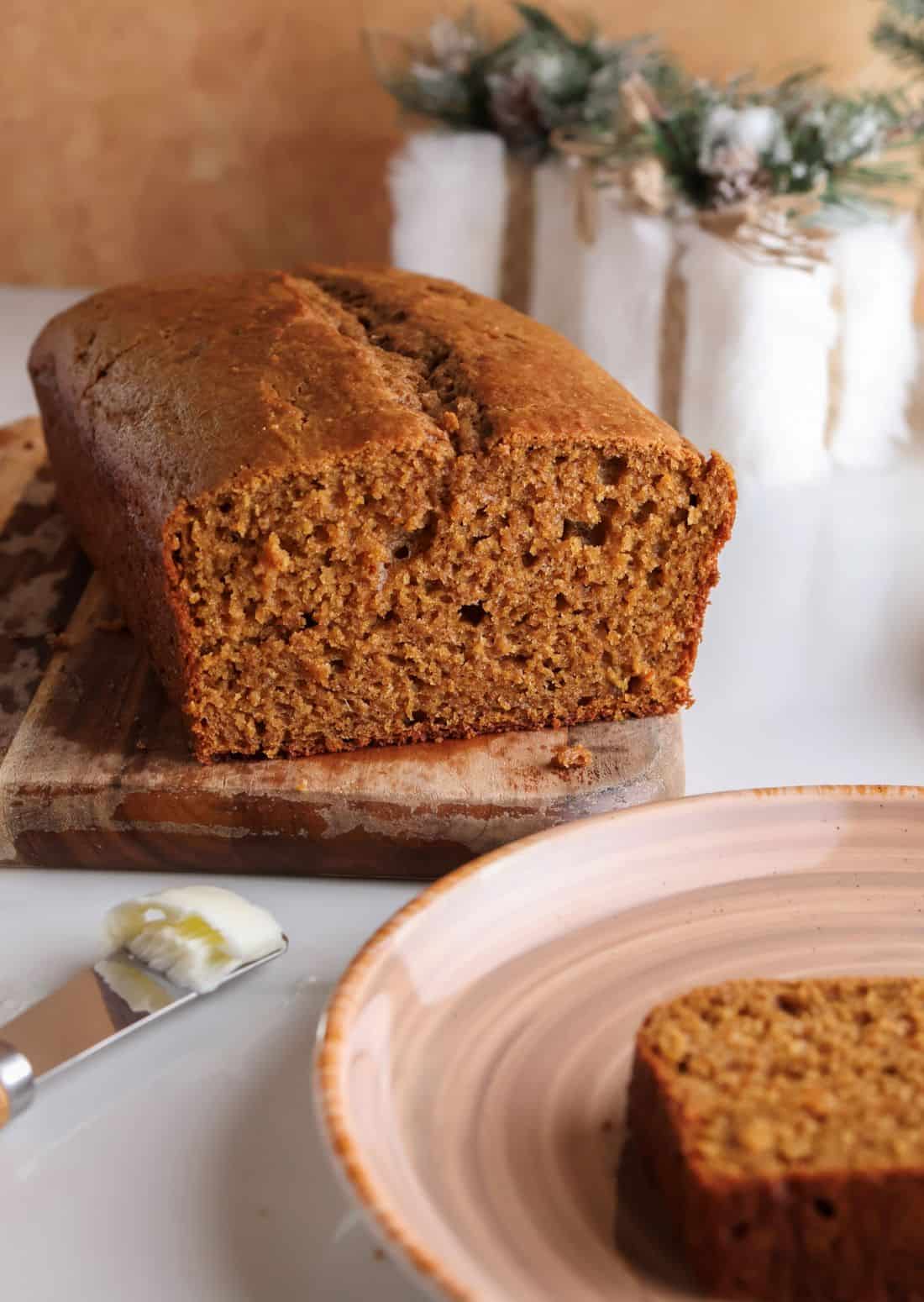 Spiced Gingerbread Loaf with Greek Yogurt - The Recipe Press